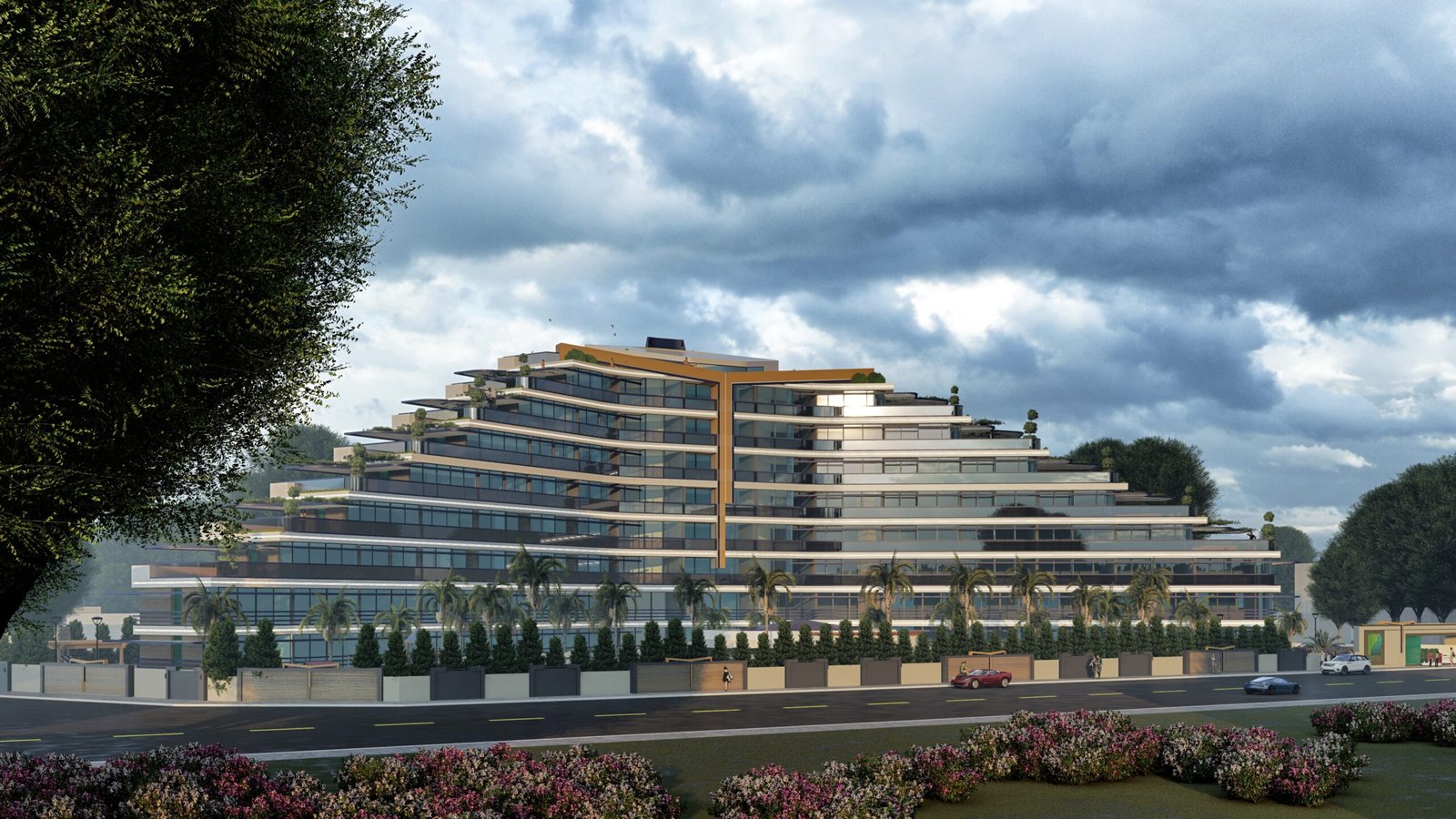 Unique residential complex on the coast of the Mediterranean Sea ...
